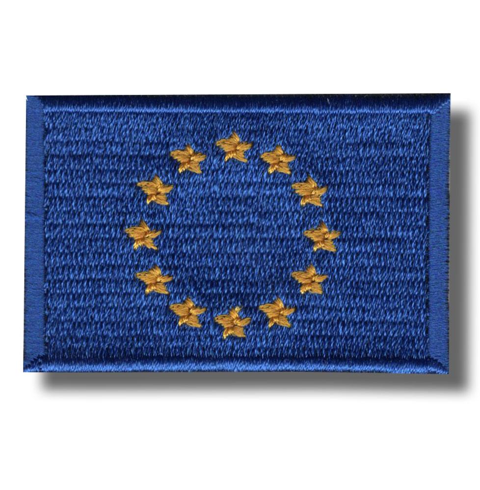 EU Flag - embroidered patch 8x5 CM | Patch-Shop.com