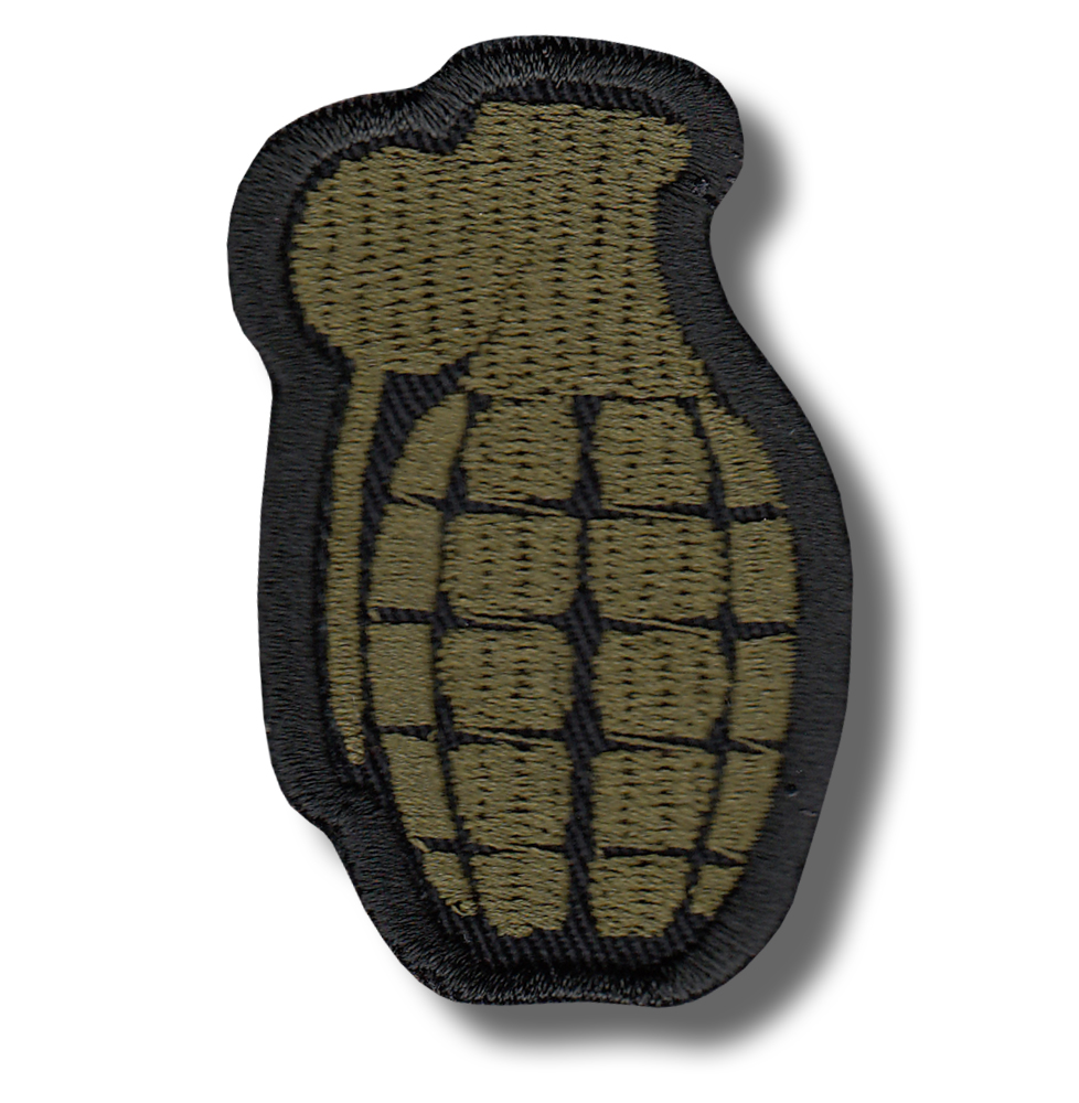 Grenade - embroidered patch 4x6 CM | Patch-Shop.com