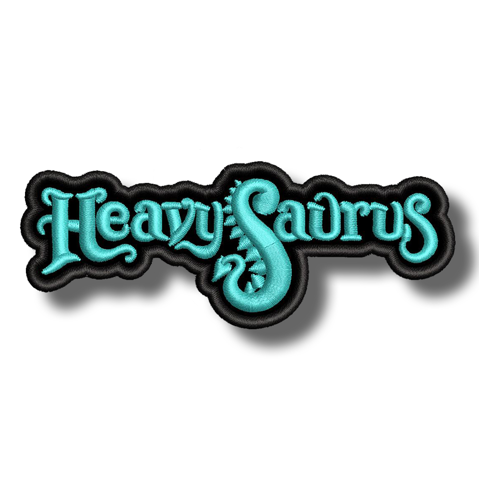 Heavy Saurus - embroidered patch 10x4 CM | Patch-Shop.com