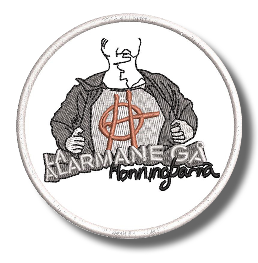 Honningbarna - embroidered patch 9x9 CM | Patch-Shop.com