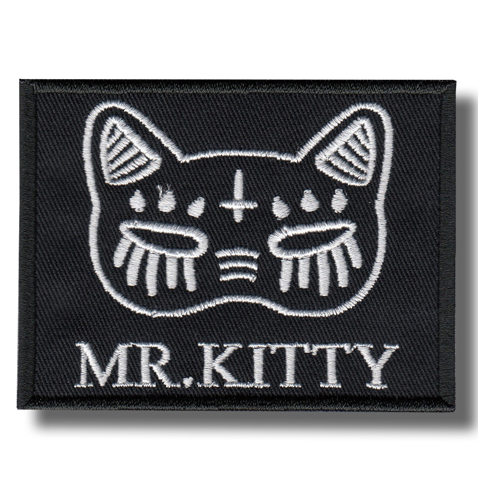 Mr Kitty - embroidered patch 9x7 CM | Patch-Shop.com
