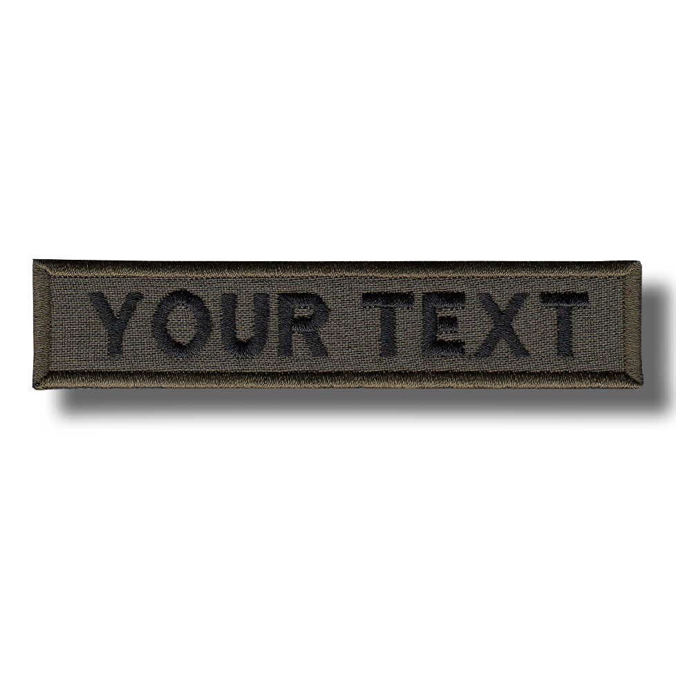 Name Tag Embroidered Patch 12x2 5 CM Patch Shop