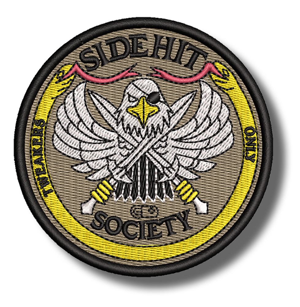Side Hit - embroidered patch 8x8 CM | Patch-Shop.com