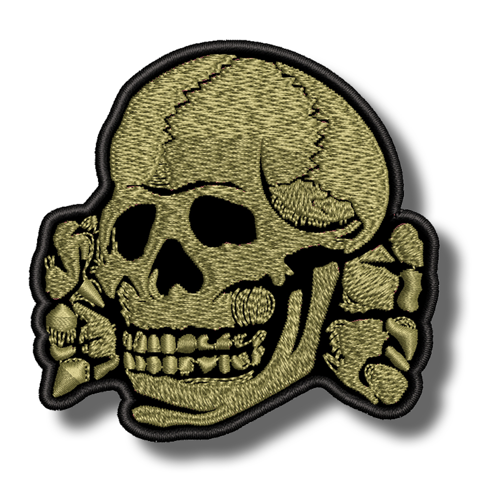 Totenkopf - embroidered patch 8x8 CM | Patch-Shop.com