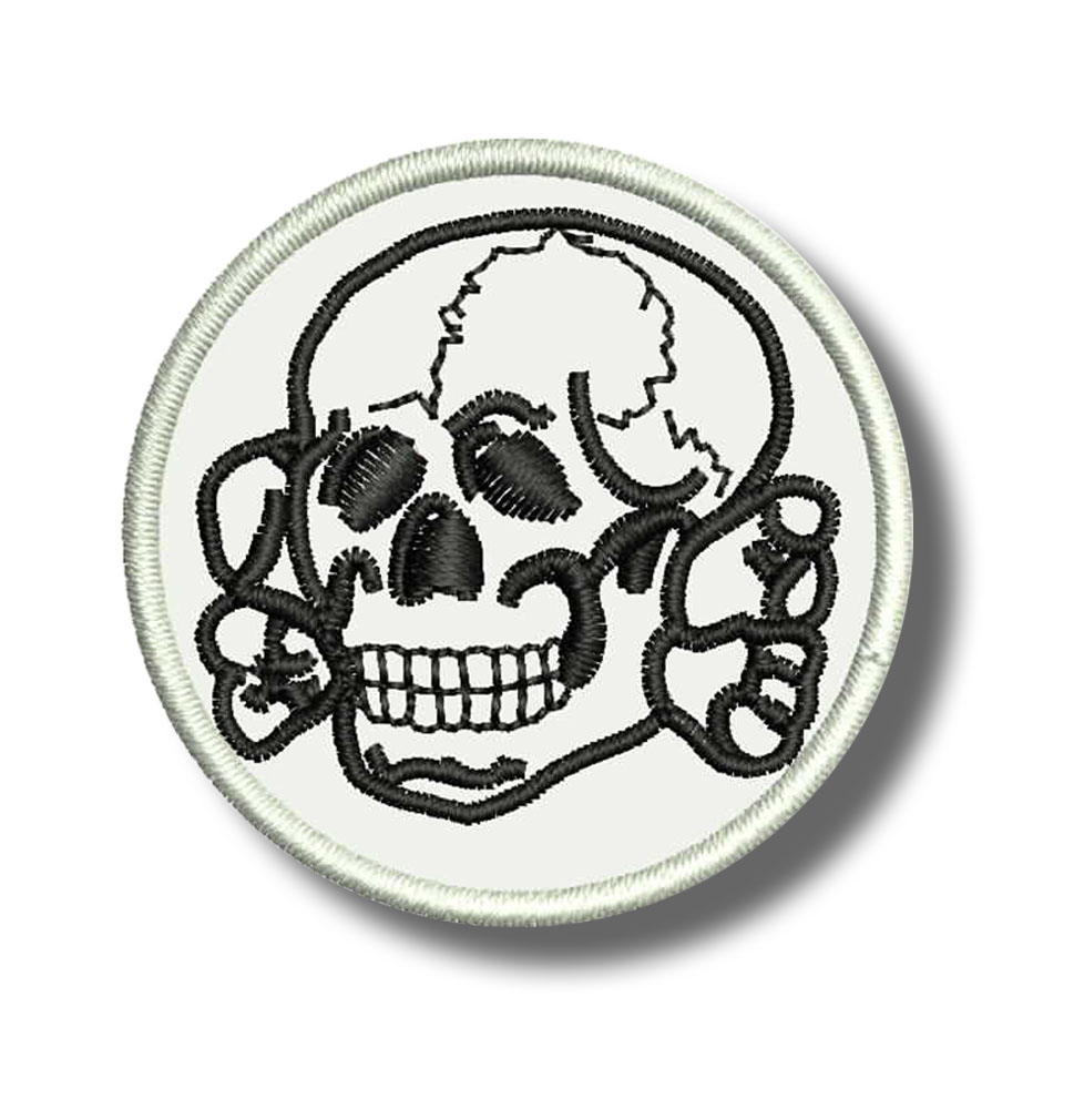 Totenkopf skull - embroidered patch 4x4 CM | Patch-Shop.com