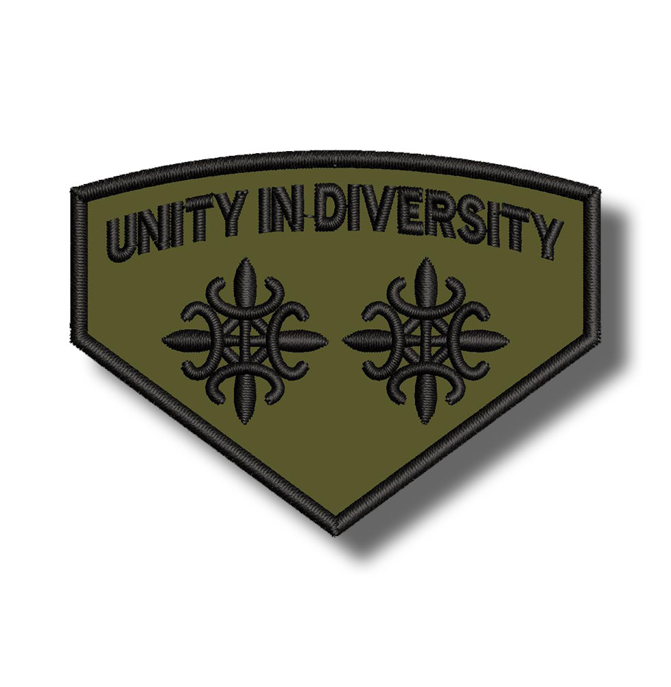 Unity in diversity 2 - embroidered patch 7x5 CM | Patch-Shop.com