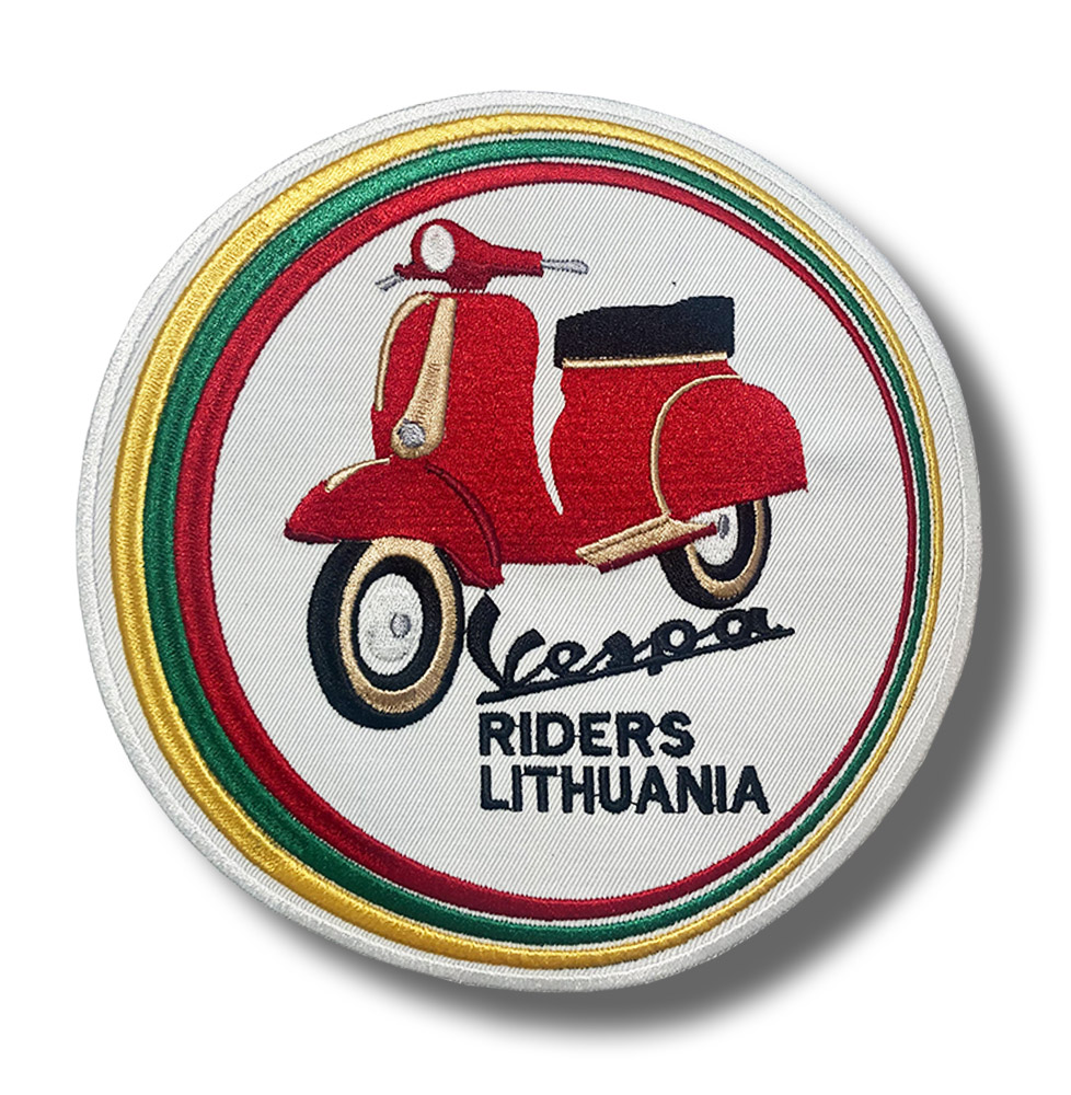 Vespa riders LT - embroidered patch 20x20 CM | Patch-Shop.com